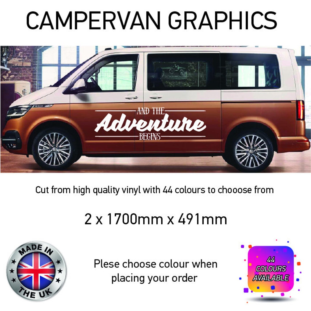 LCG10-18 Large Universal Campervan Motorhome Graphics Decals Stickes ...