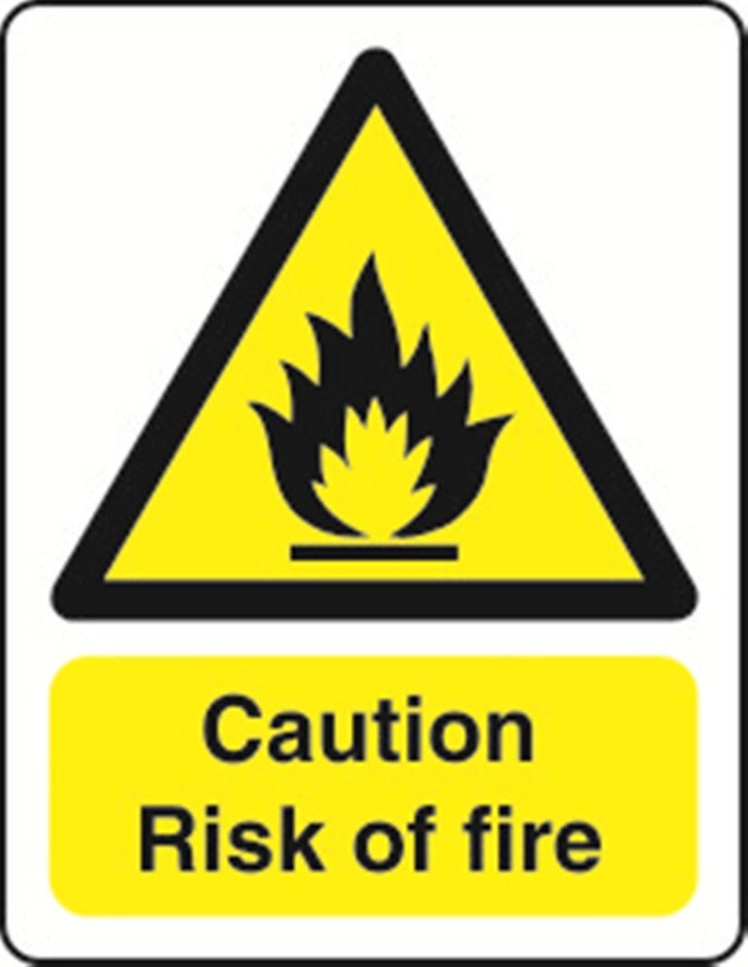 WARN064-85 Caution Health and Safety Warning Sticker Latex Printed ...