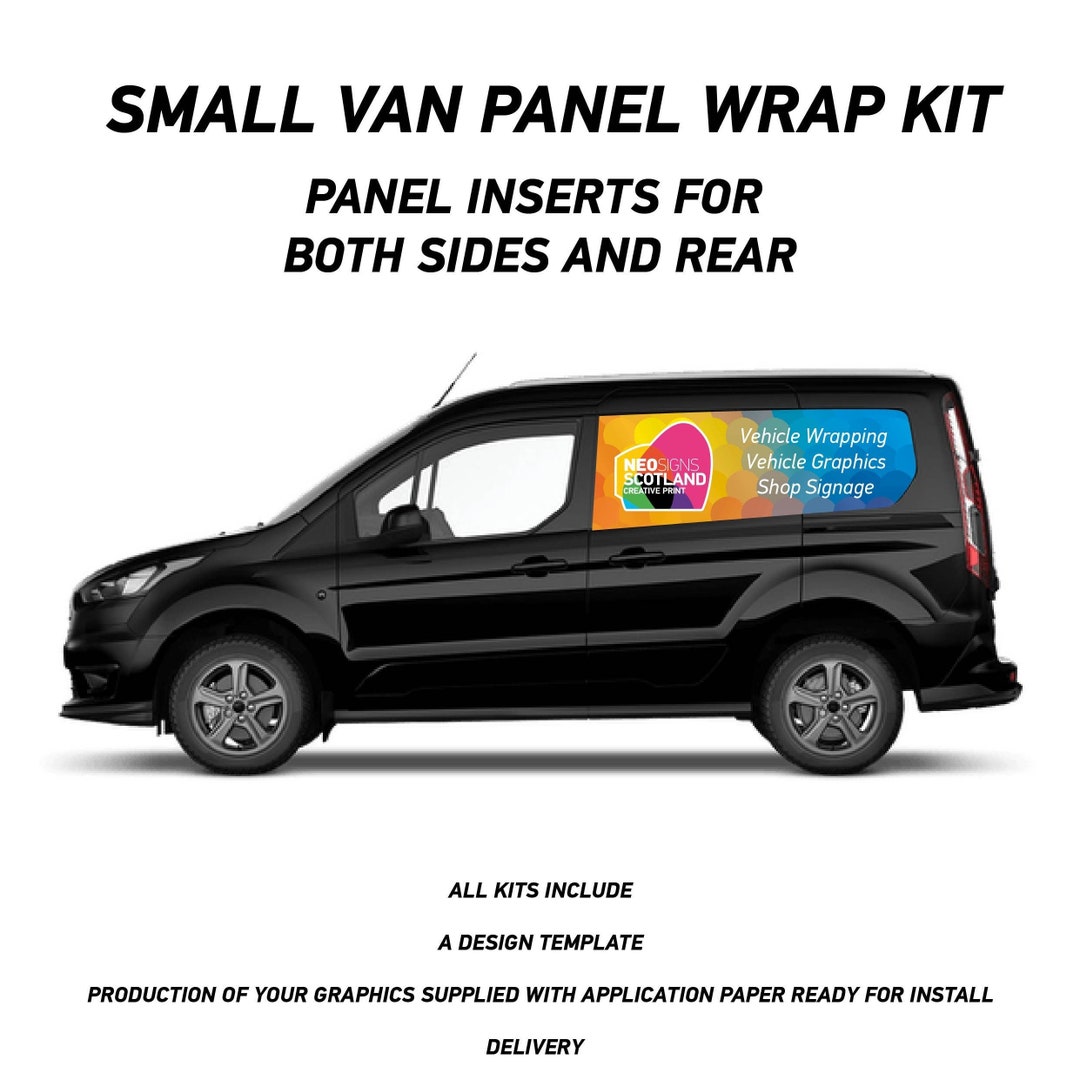 VAN11 Small Van Panel Wrap Kit Sign Writing Vehicle Lettering Livery ...