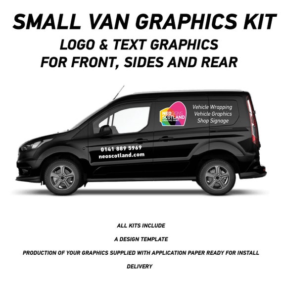 VAN06 Small Van Graphics Kit Sign Writing Vehicle Lettering - Etsy