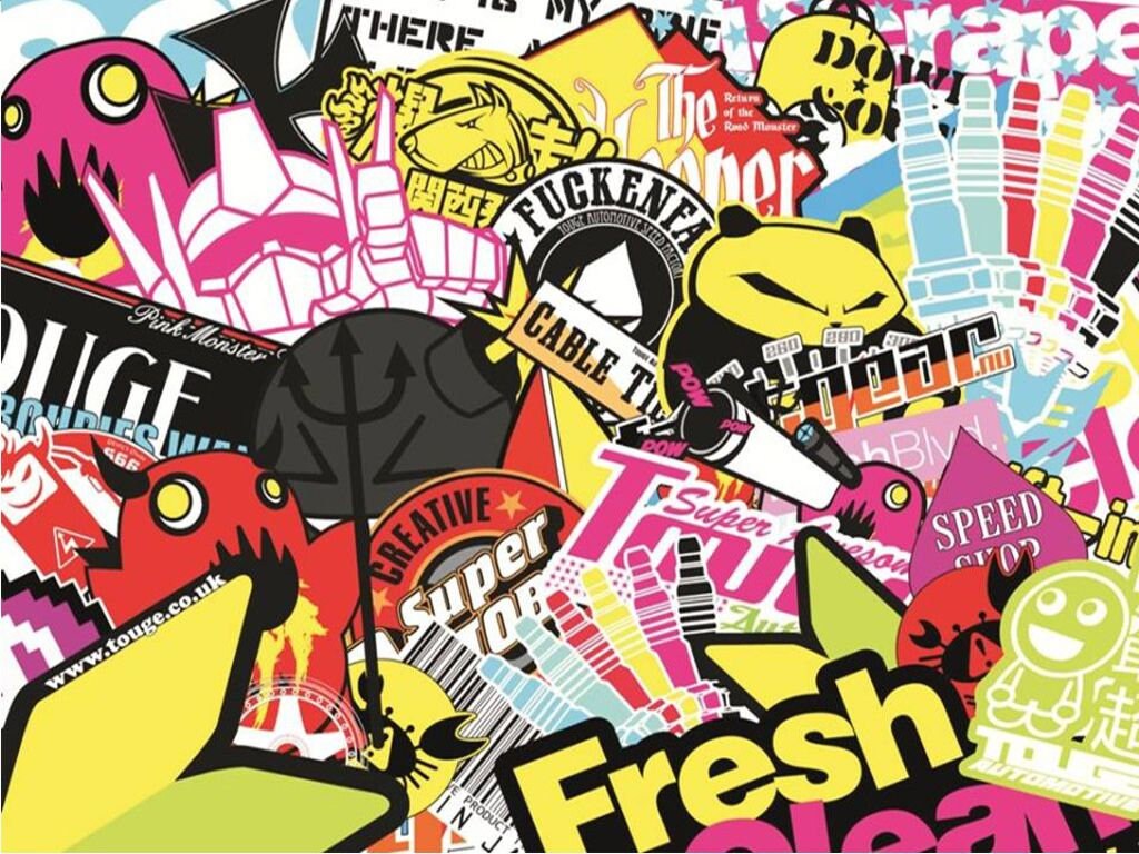 SB37 Sticker Bomb Sheets for Car Van Motorbike Boat Phone Laptop Wall ...