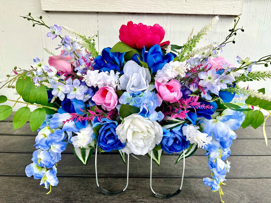 Headstone Topper for Cemetery Flowers for Fall Cemetery Decor for ...