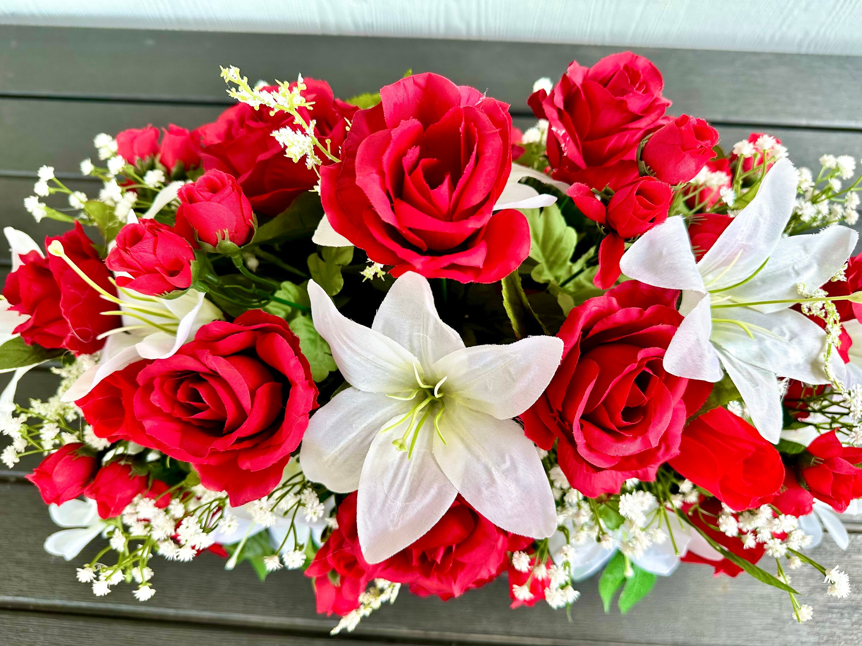 Memorial Day Topper ~ Cemetery Saddle ~ Headstone Topper ~ Gravestone ...