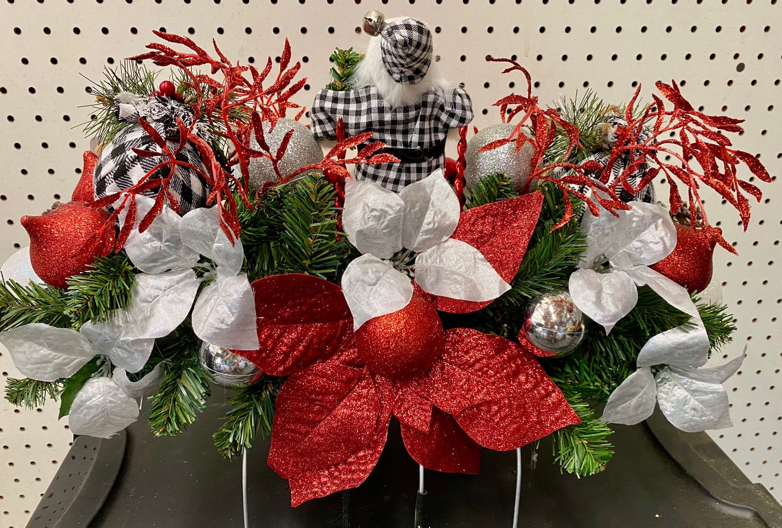 Santa Headstone Saddle Cemetery Topper Cemetery - Etsy