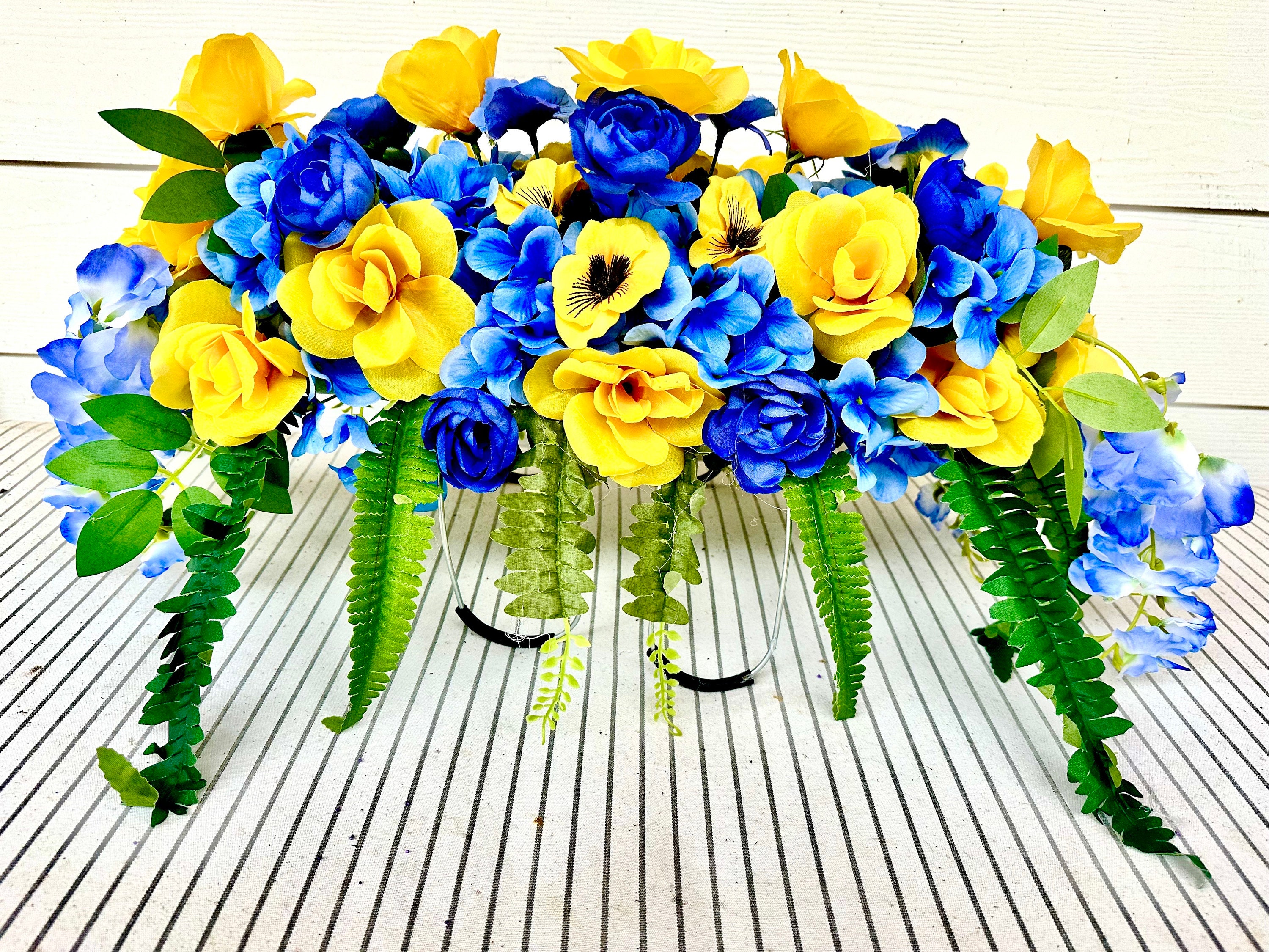 Memorial Day Topper ~ Cemetery Saddle ~ Headstone Saddle ~ Gravestone ...