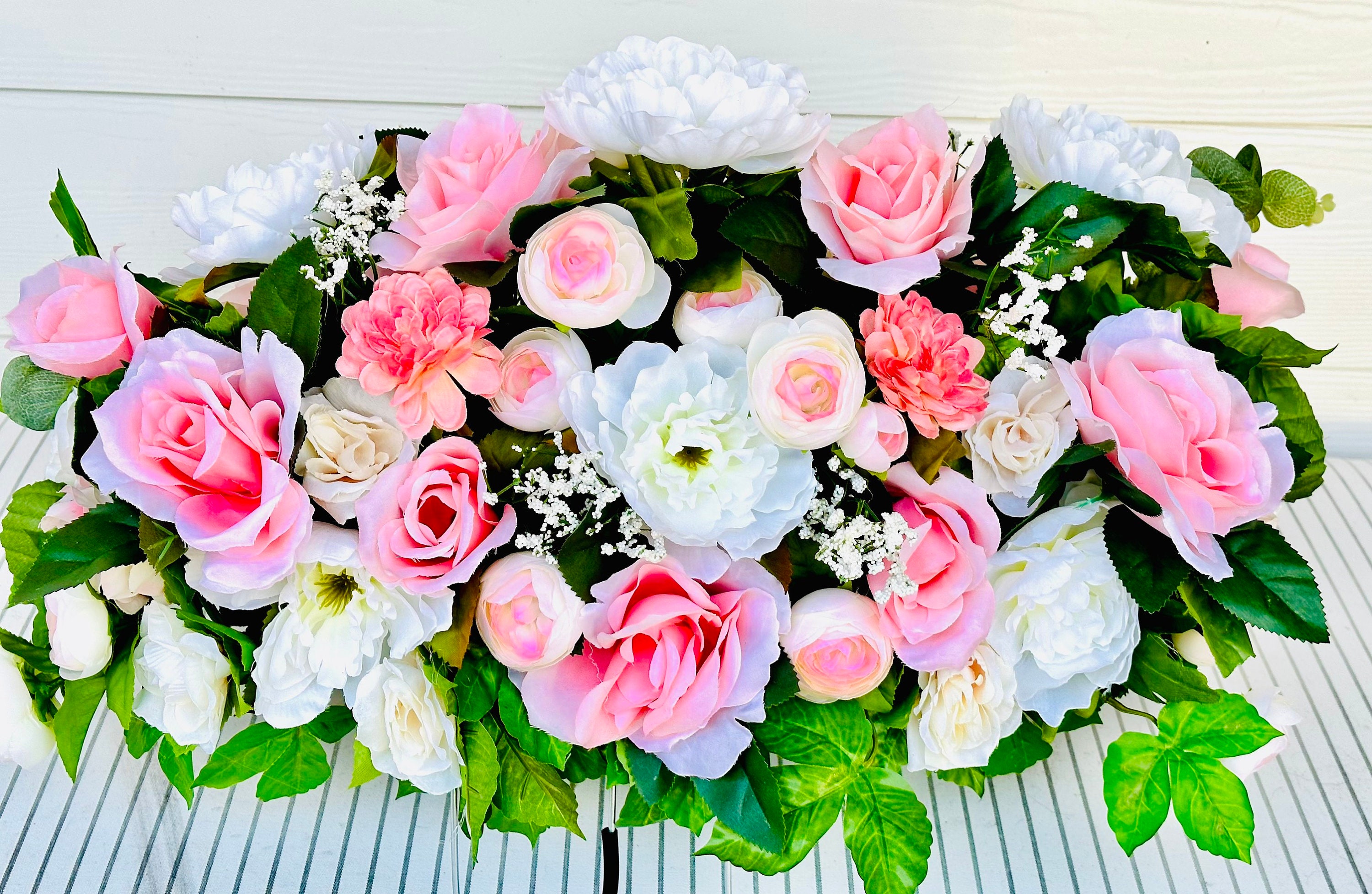 Memorial Day Topper ~ Cemetery Saddle ~ Headstone Topper ~ Gravestone ...