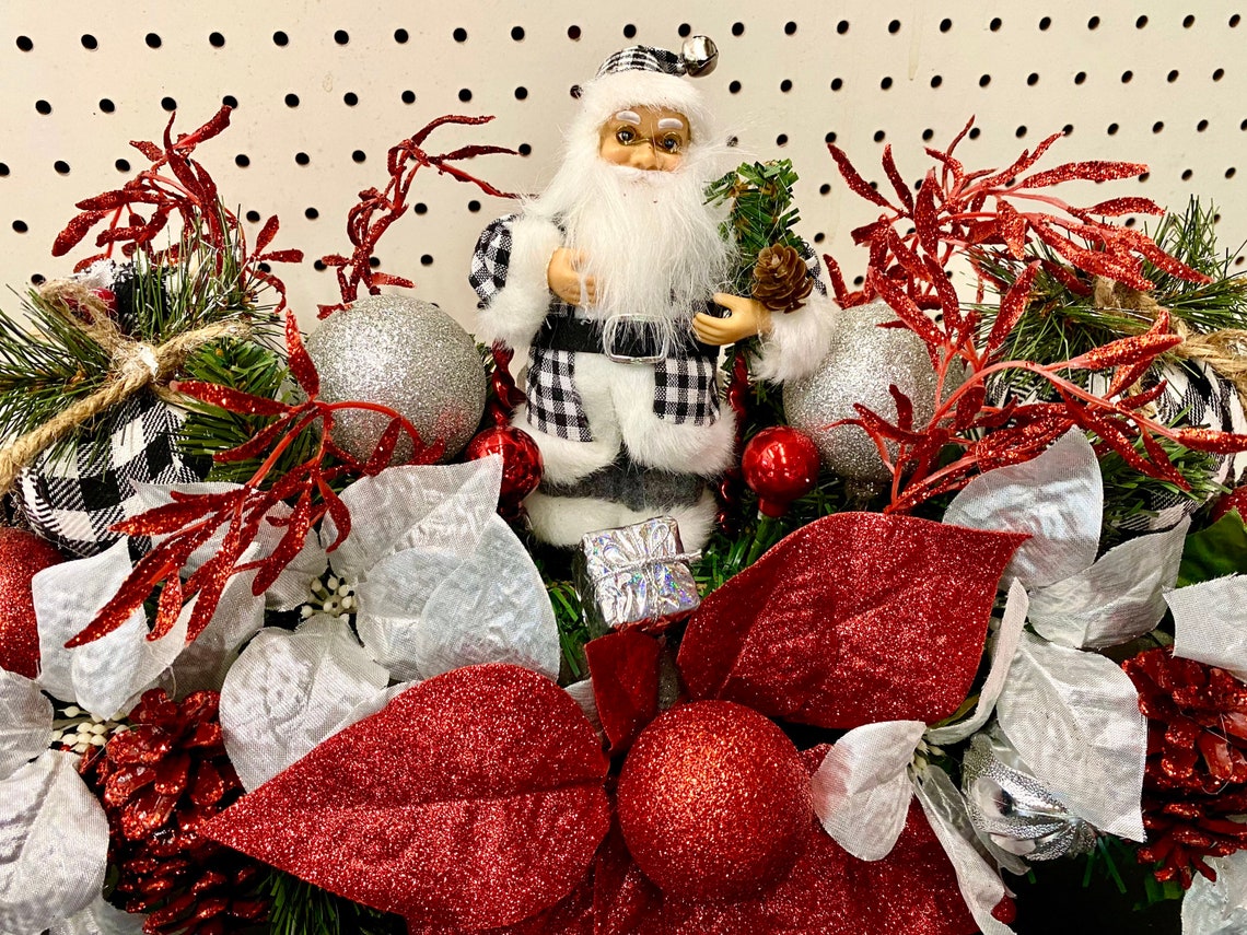 Santa Headstone Saddle Cemetery Topper Cemetery - Etsy