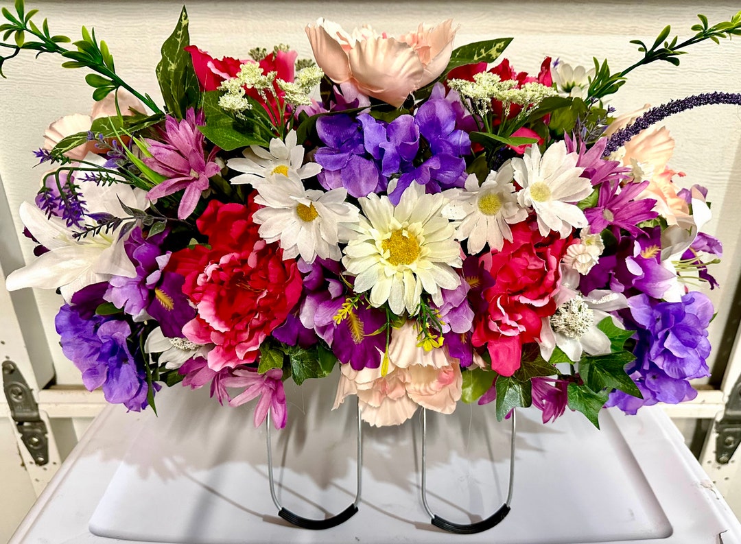 Memorial Day Topper ~ Cemetery Saddle ~ Headstone Topper ~ Summer ...