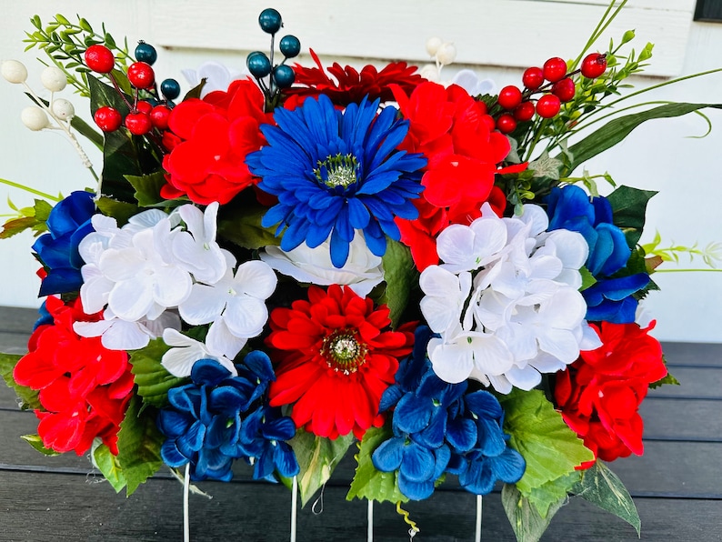 Memorial Day Topper Cemetery Saddle Headstone Topper Gravestone Saddle ...