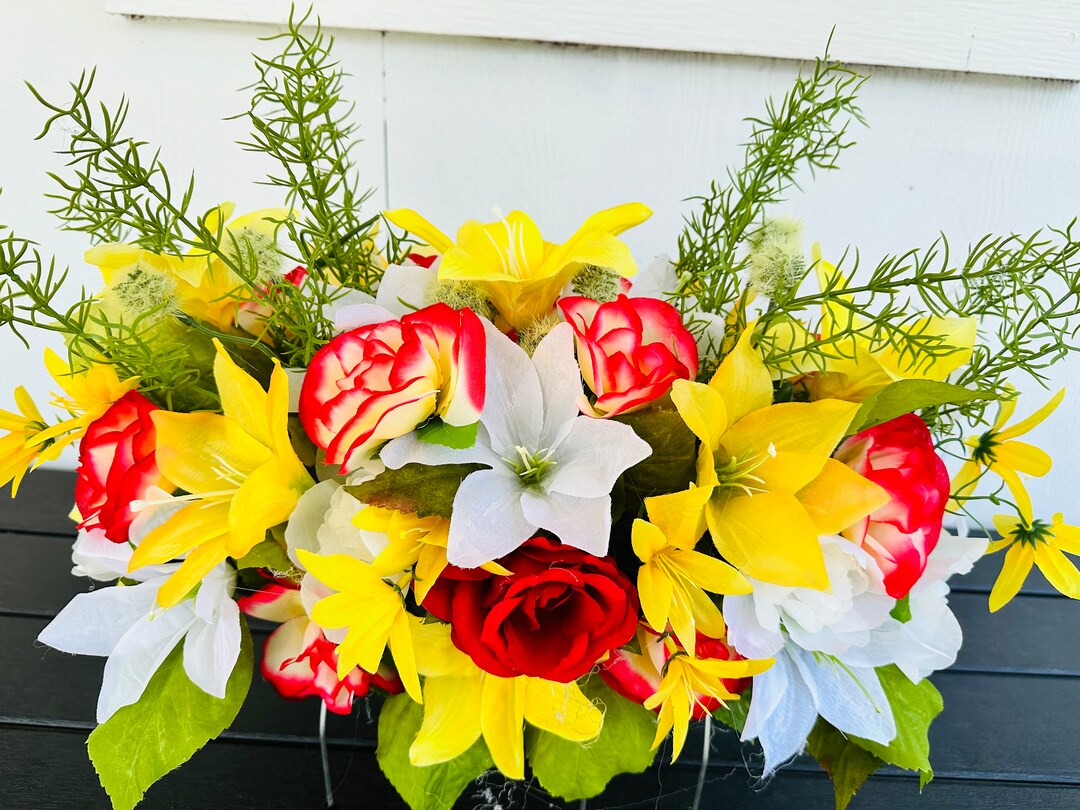 Memorial Day Topper ~ Cemetery Saddle ~ Headstone Saddle ~ Gravestone ...