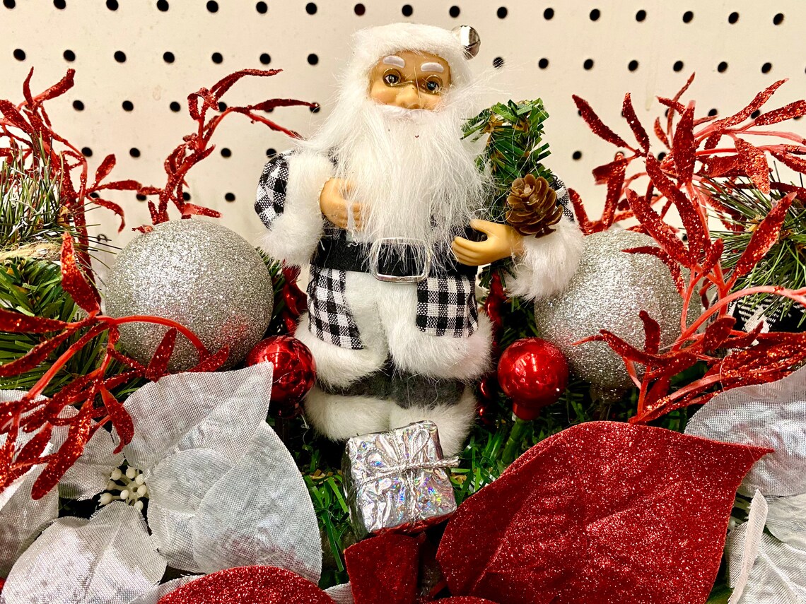 Santa Headstone Saddle Cemetery Topper Cemetery - Etsy