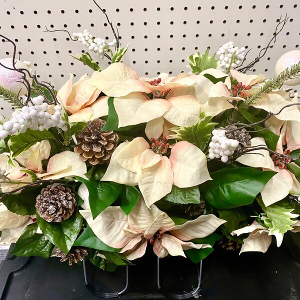 Headstone Saddle Arrangement - Etsy