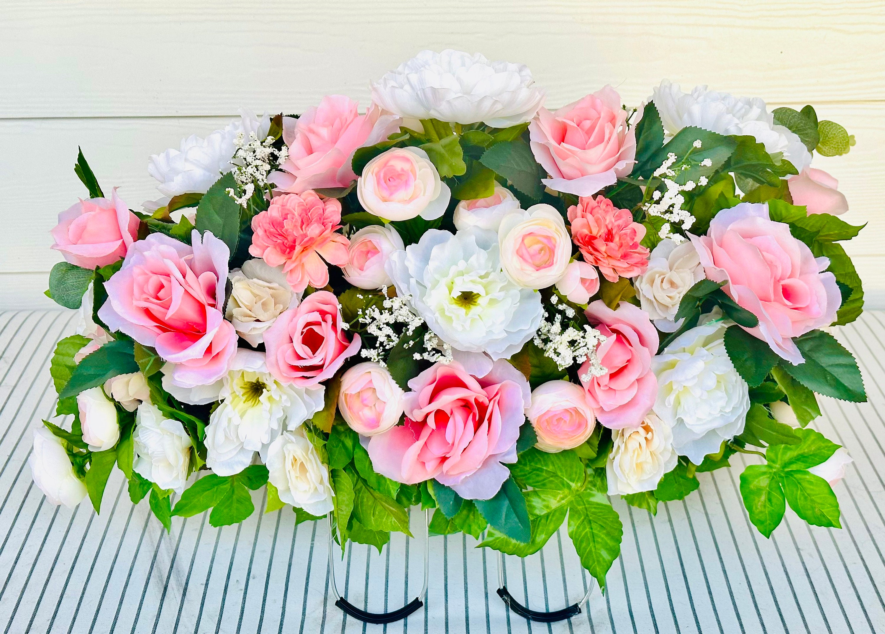 Memorial Day Topper ~ Cemetery Saddle ~ Headstone Topper ~ Gravestone ...