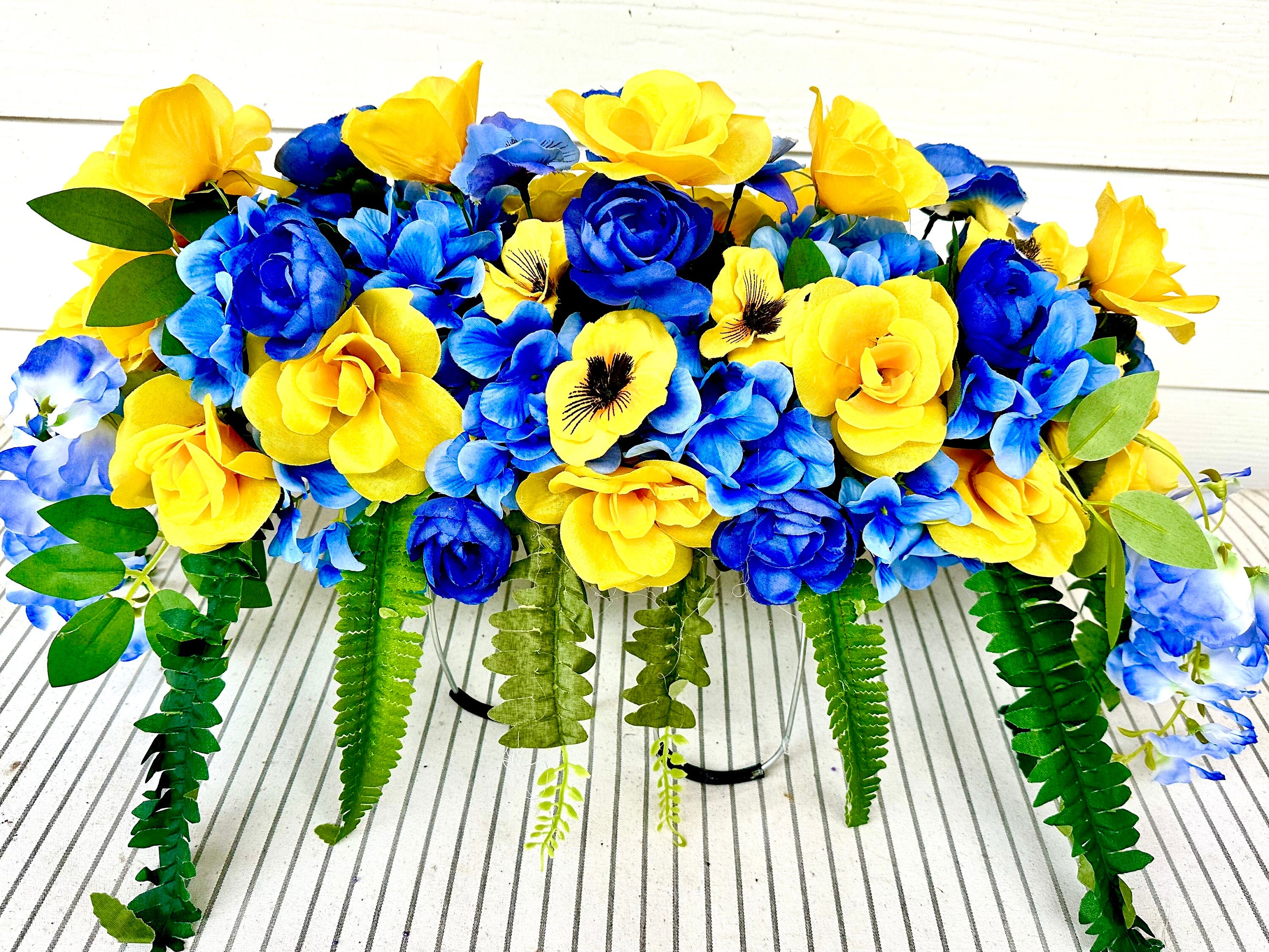 Memorial Day Topper ~ Cemetery Saddle ~ Headstone Saddle ~ Gravestone ...