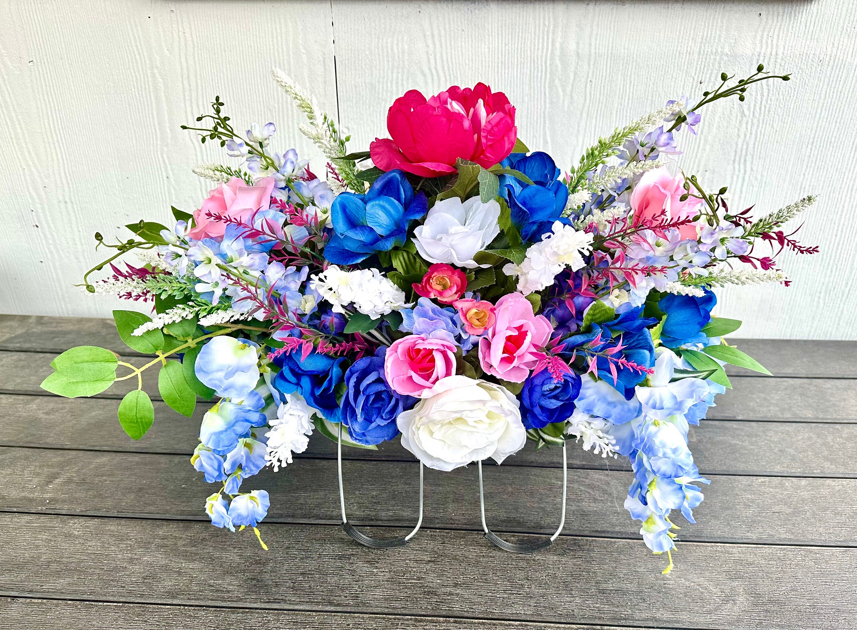 Headstone Topper for Cemetery Flowers for Fall Cemetery Decor for ...