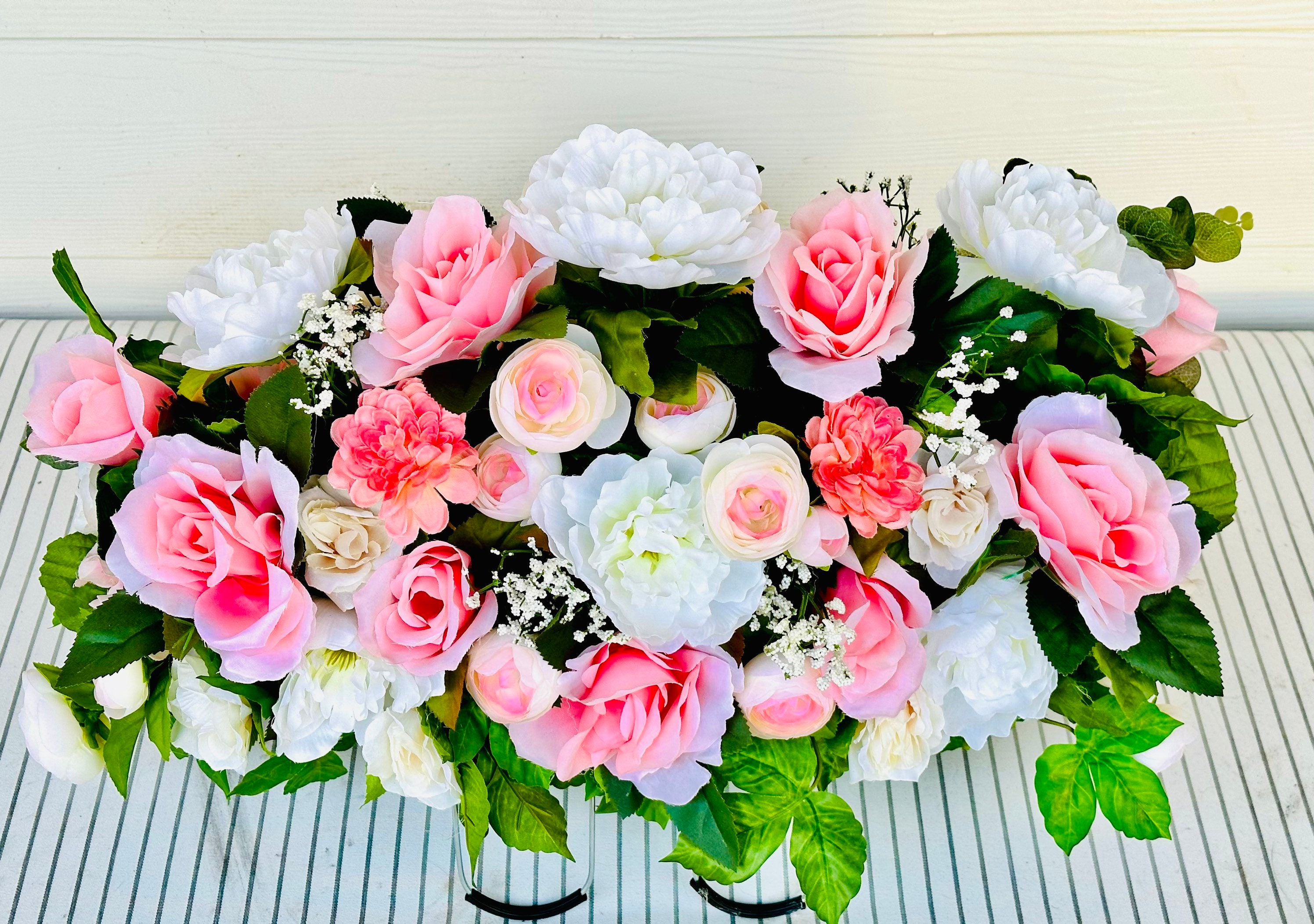 Memorial Day Topper Cemetery Saddle Headstone Topper Gravestone Saddle ...