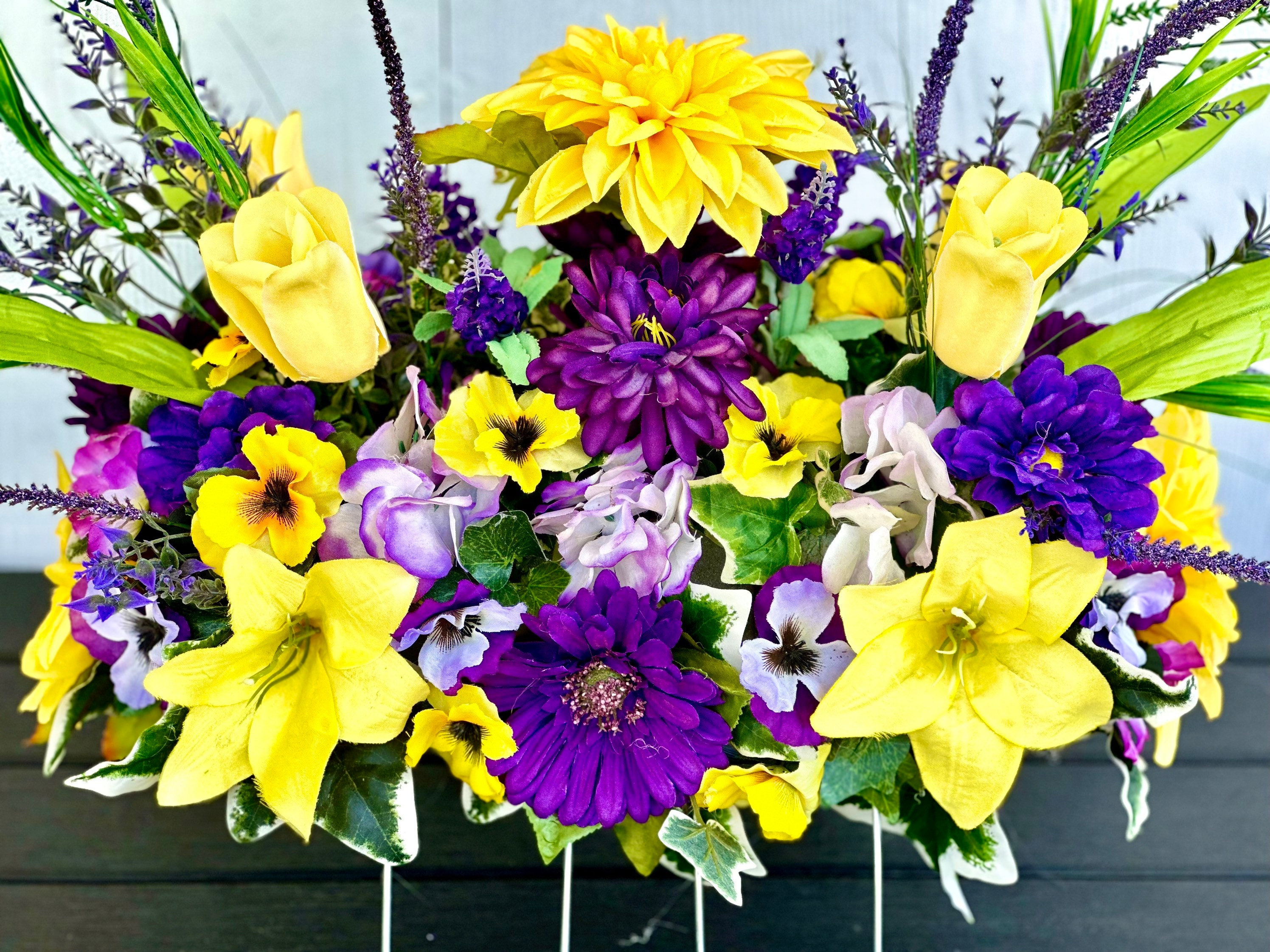 Memorial Day Topper Cemetery Saddle Headstone Topper Gravestone Saddle ...