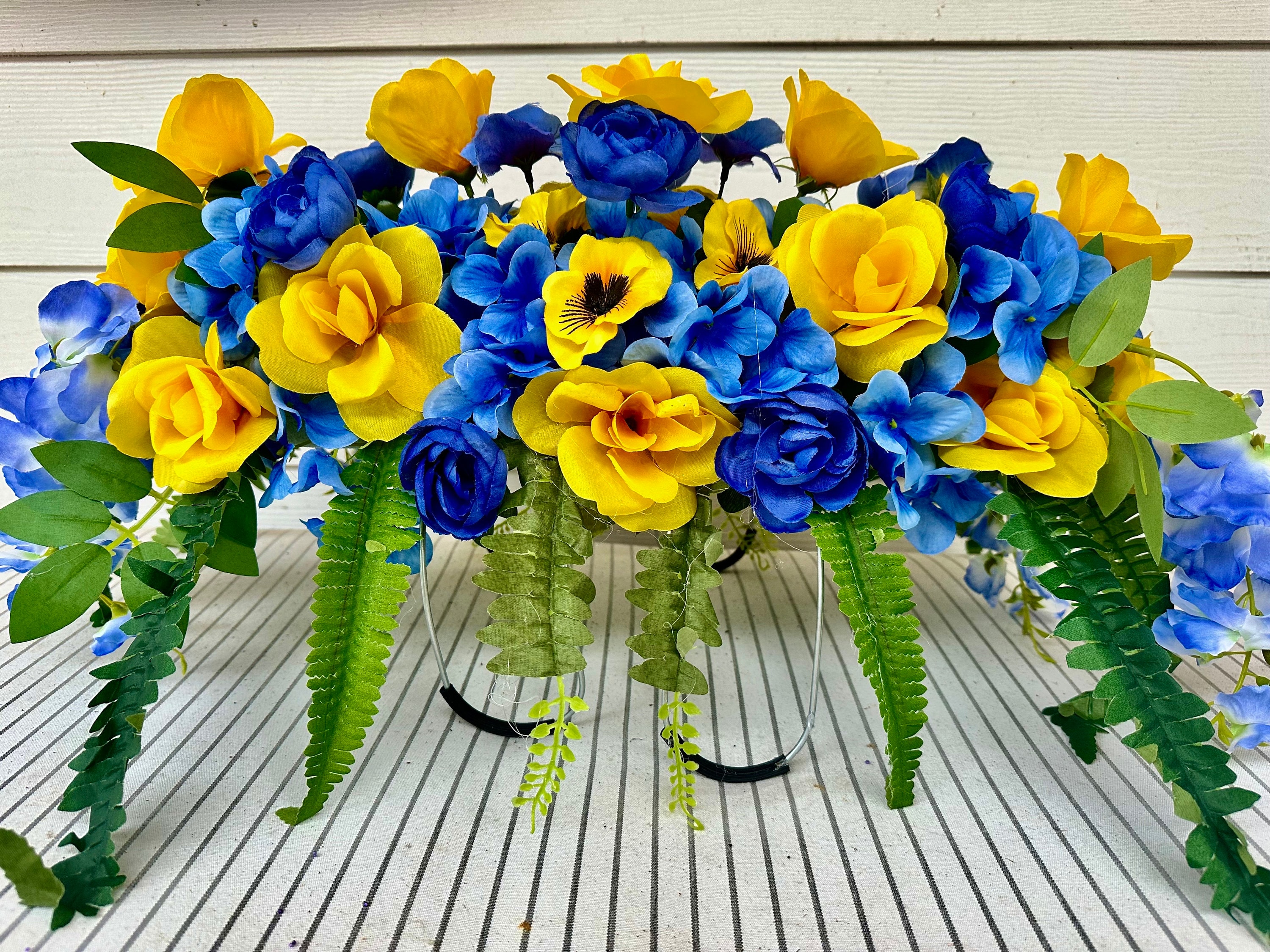 Memorial Day Topper ~ Cemetery Saddle ~ Headstone Saddle ~ Gravestone ...