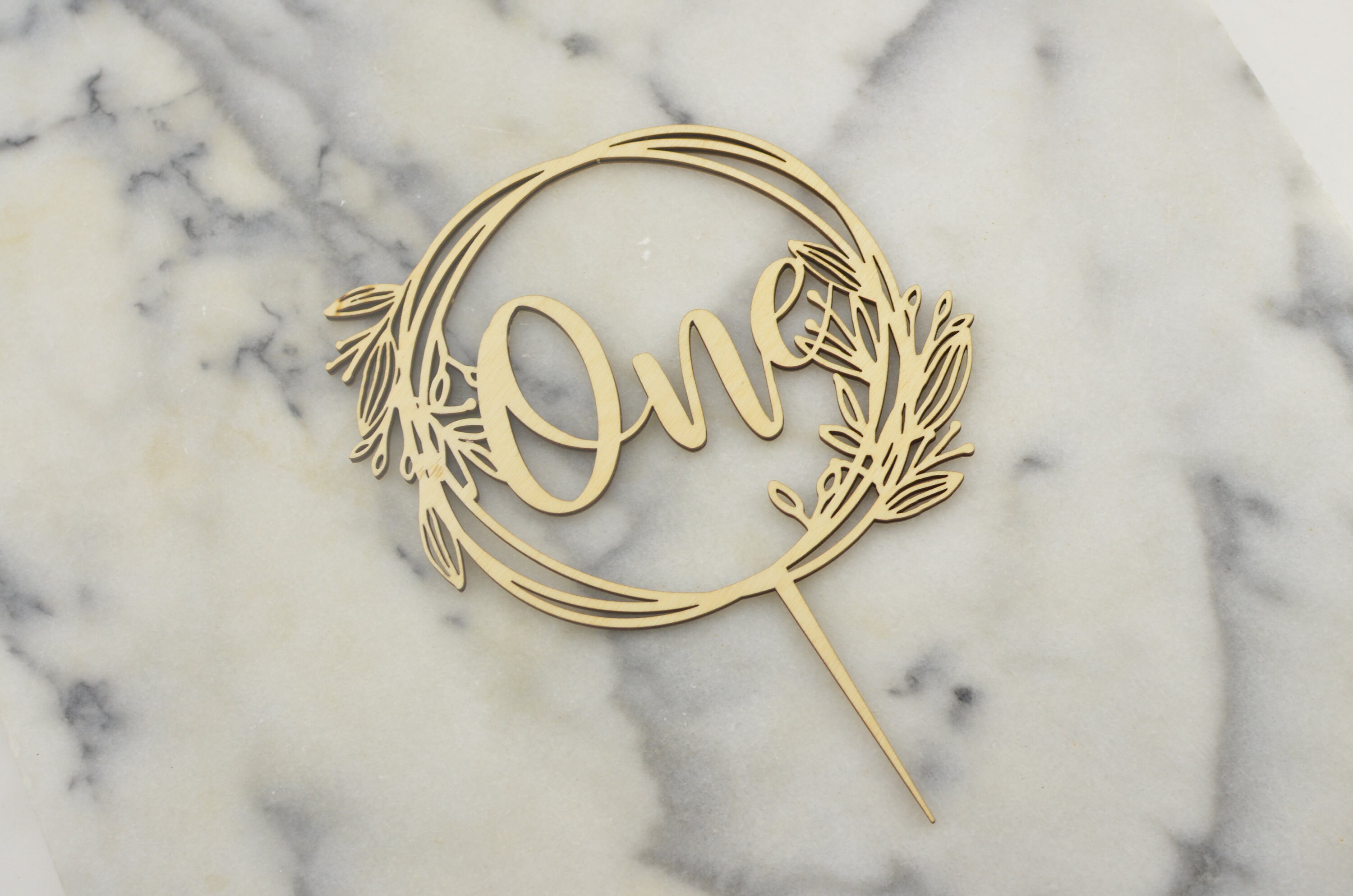Custom Wood Wreath Cake Topper Personalized Birthday Cake - Etsy