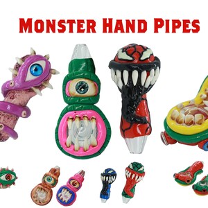 Monster Hand Glass Tobacco Pipes AWESOME DESIGNS - Etsy