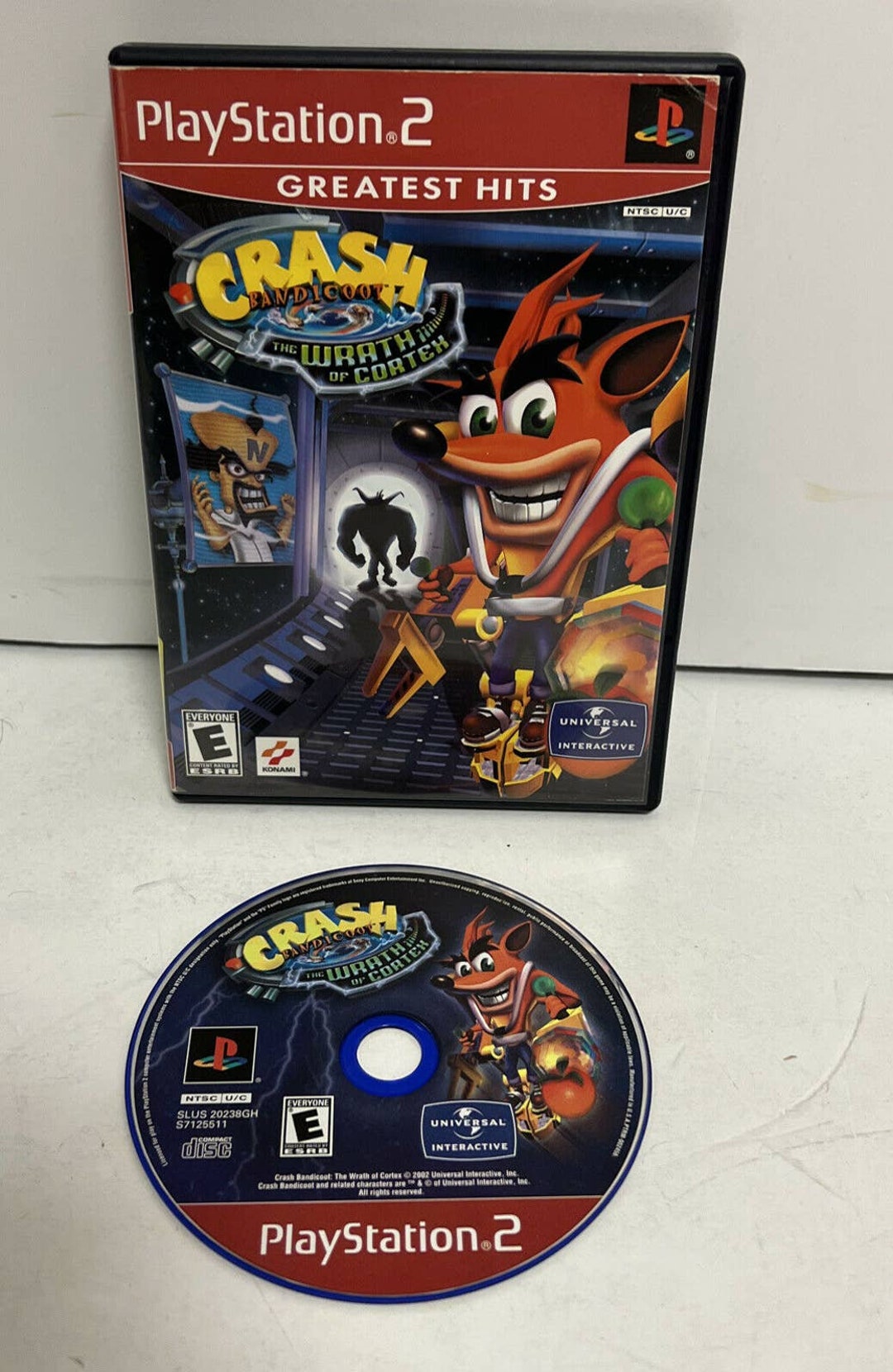 Crash Bandicoot the Wrath of Cortex Greatest Hits PS2 Sony Playstation ...
