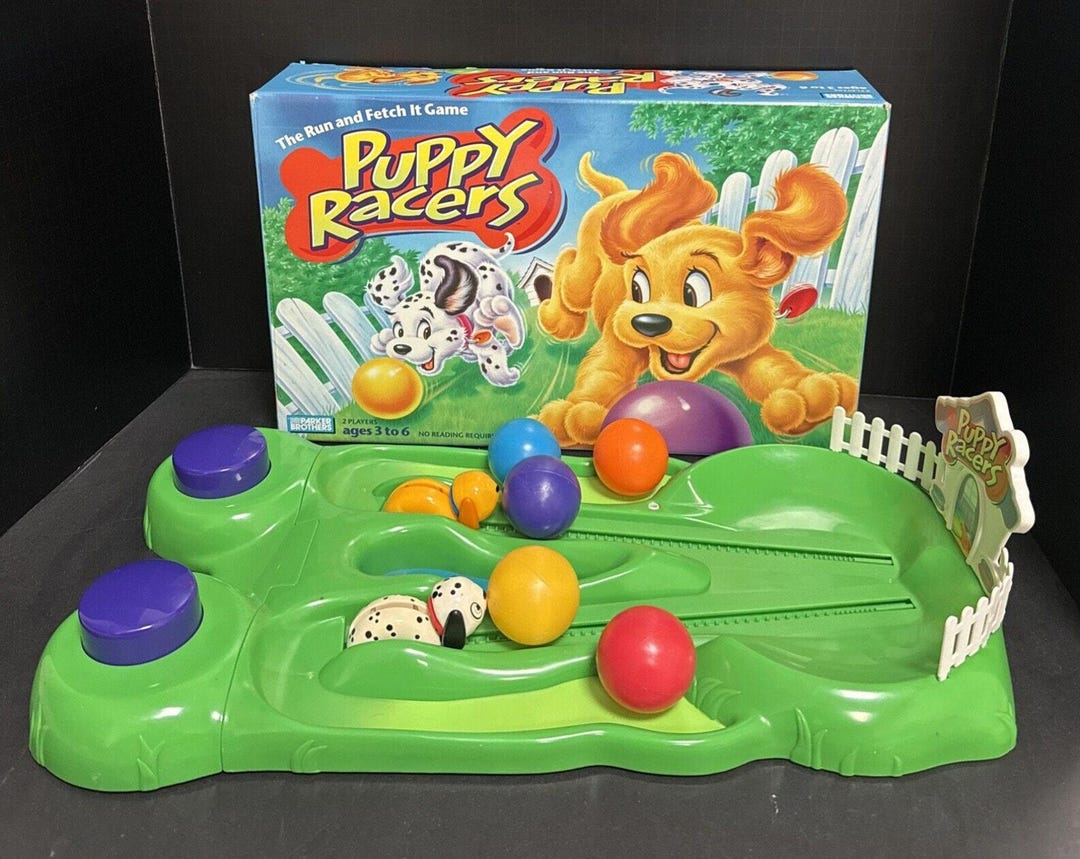 Puppy Racers Game Parker Brothers Complete Parker Brothers 5 Balls ...