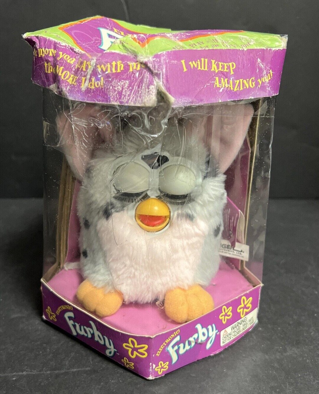 Preowned Furby Leopard Pink Mouse First Generation 90s Toy 70-800 Tiger ...