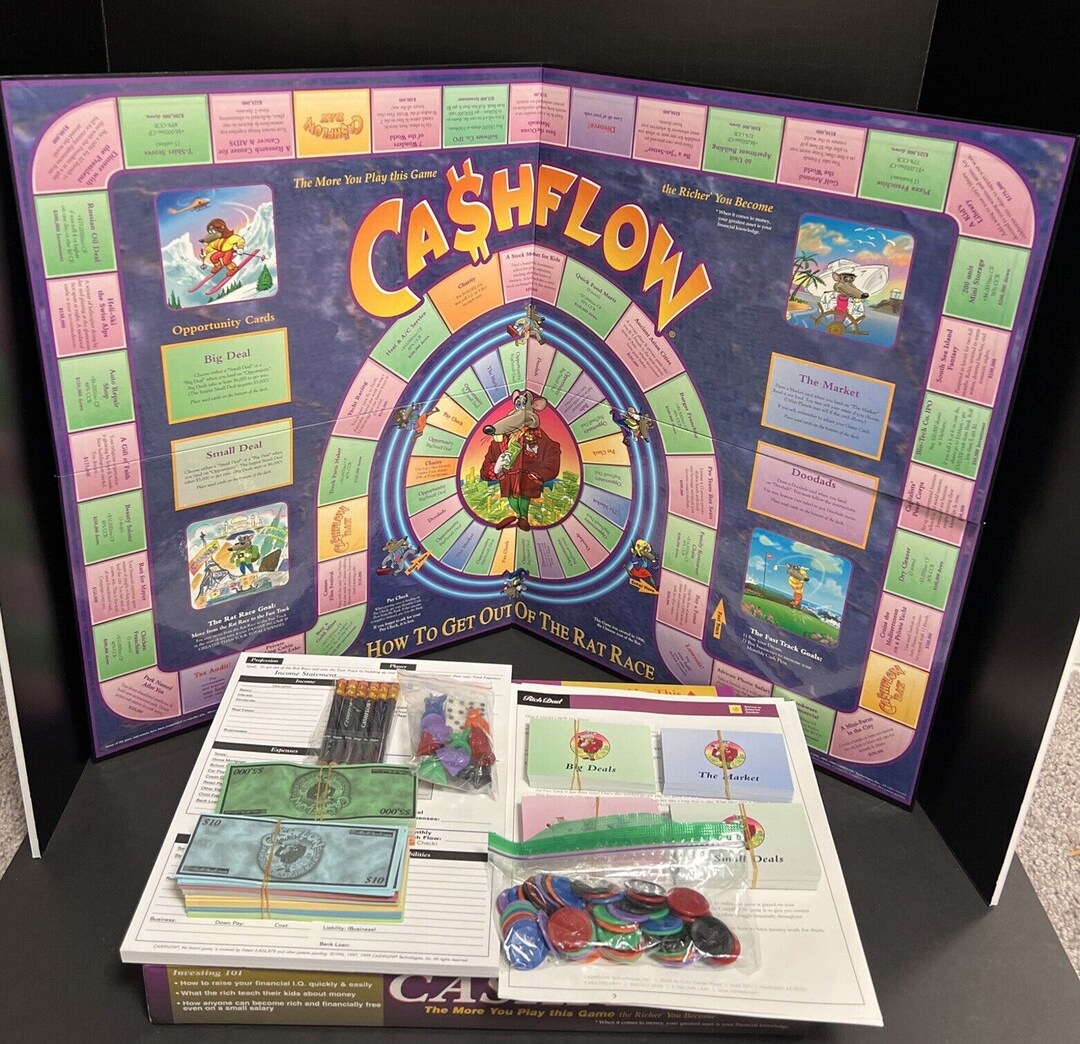 Preowned Cashflow Board Game Robert Kiyosaki Rich Dad Poor Dad Wealth ...