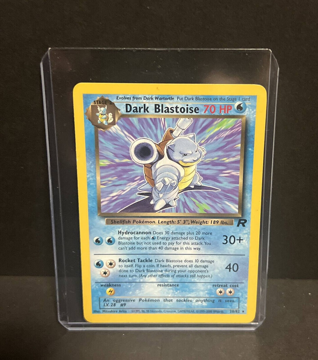Dark Blastoise Pokemon Trading Card Game TCG Team Rocket - Etsy