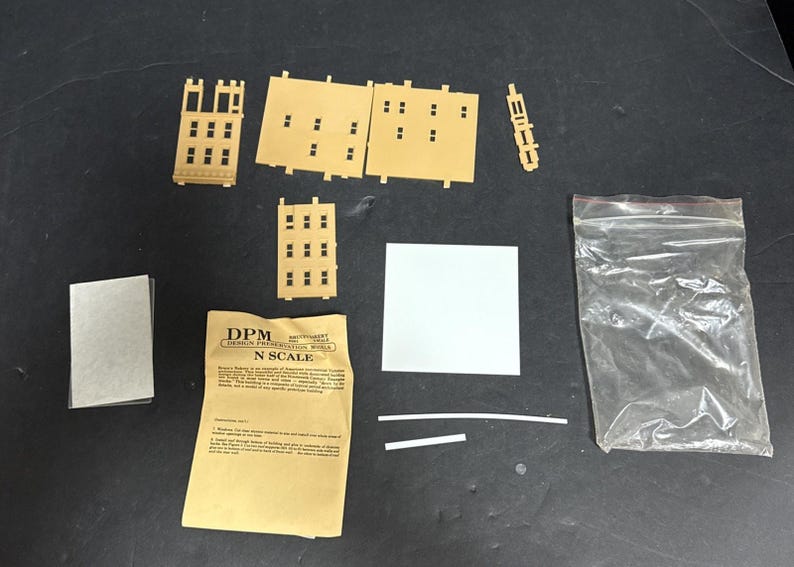 DPM Design Preservation Models N Scale Bruce's Bakery Model Kit #501 ...
