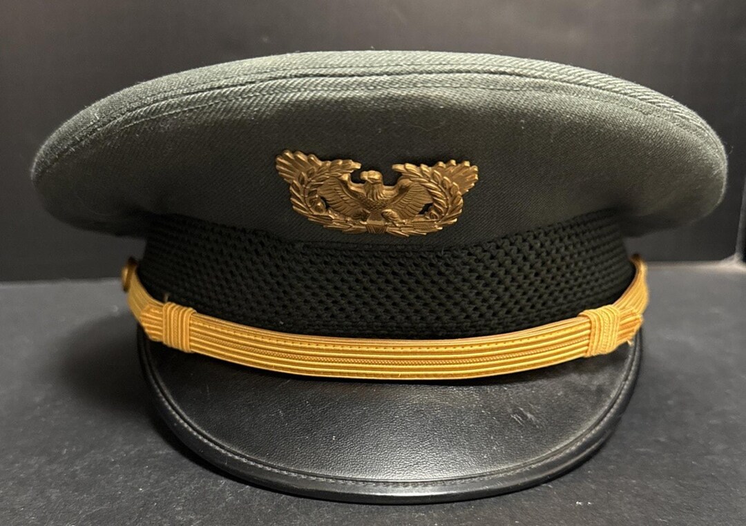 Preowned US Army Warrant Officer Class A Hat Cover Cap With Badge Size ...