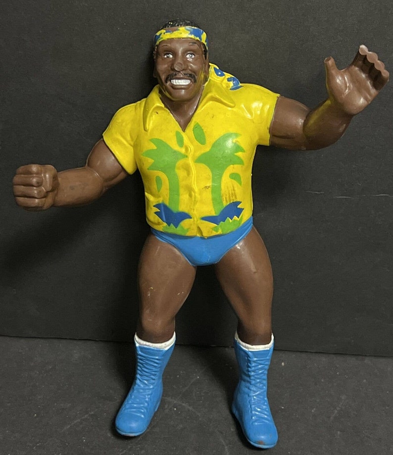 Special Delivery Jones LJN Wrestling Figure WWE Rubber Hawaiian Shirt ...