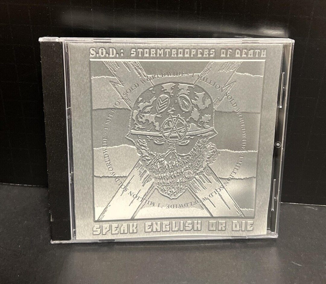 Stormtroopers of Death SOD Speak English or Die CD Platinum Edition ...