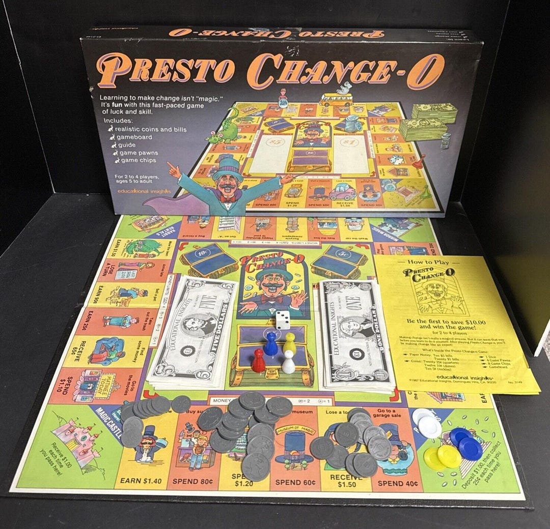 Preowned Presto Change-o Board Game 1992 Educational Insights Make ...