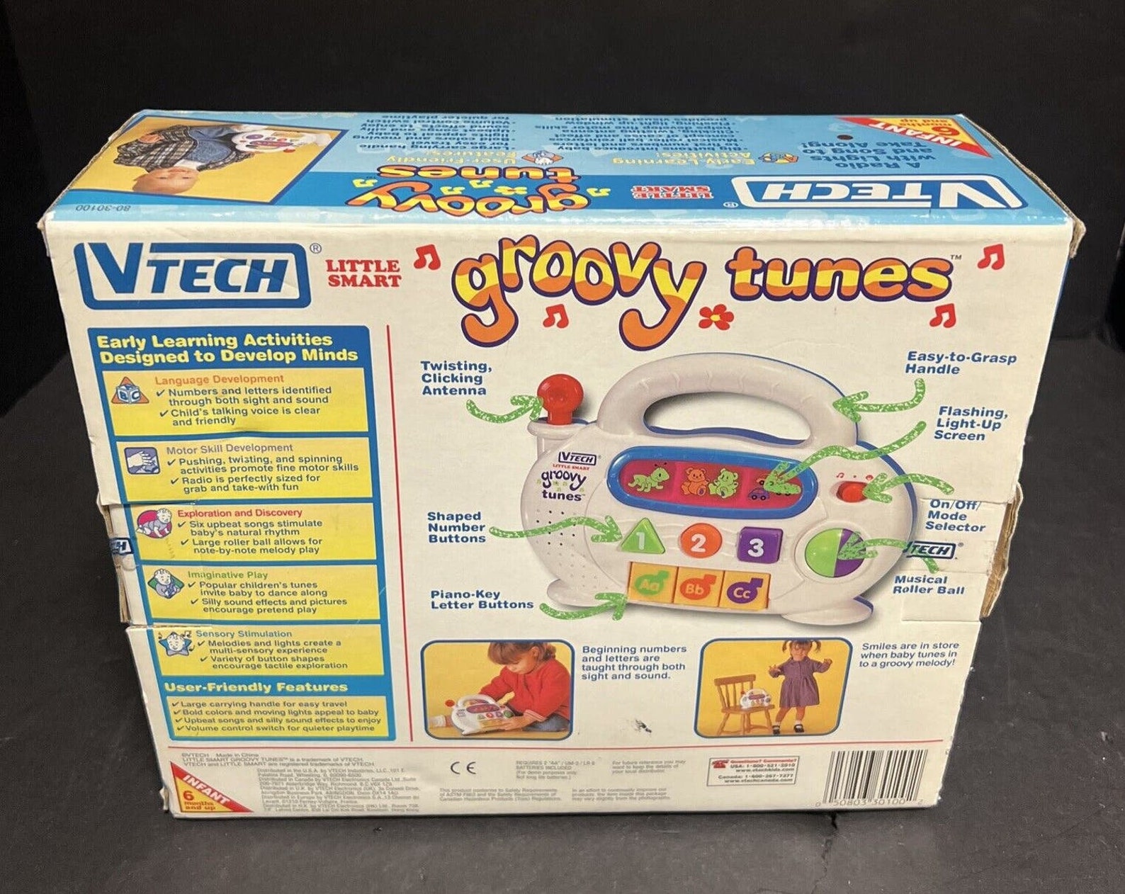 Preowned Vtech Little Smart Groovy Tunes Radio Lights Music Numbers ...
