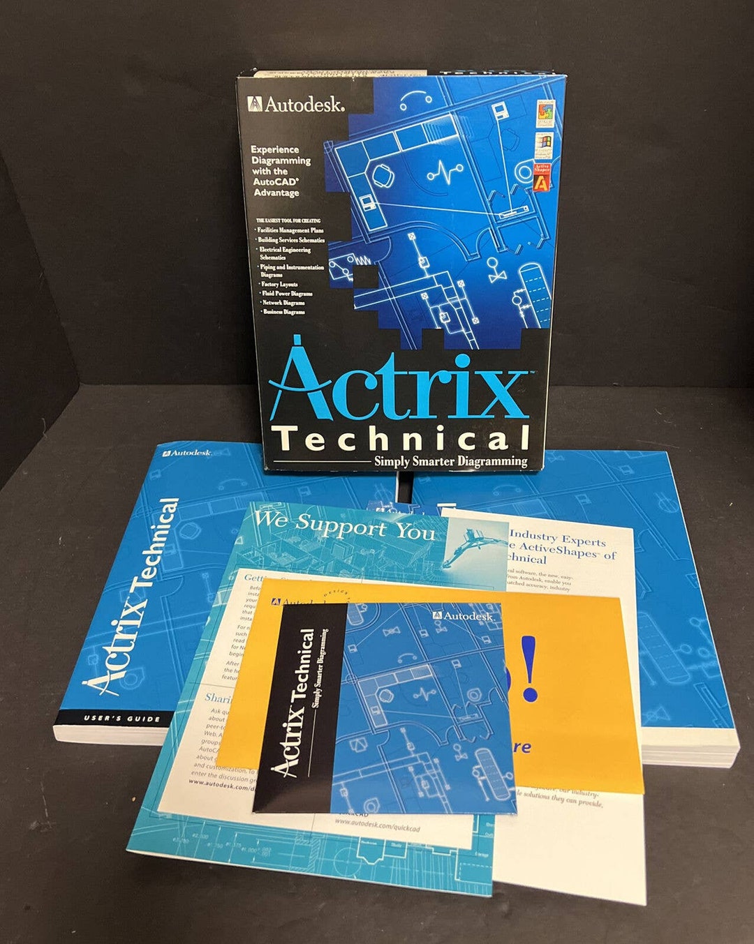 Autodesk Actrix Technical 1998 Autocad Advantage Diagrams - Etsy