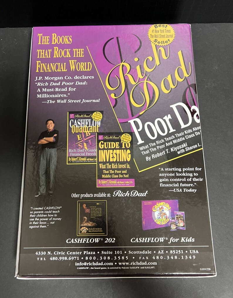 Preowned Cashflow Board Game Robert Kiyosaki Rich Dad Poor Dad Wealth ...
