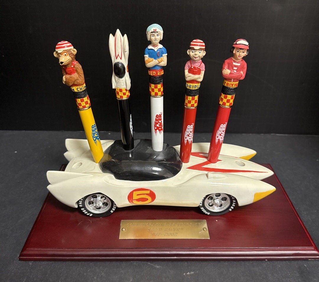 35 Years of Speed Racer Mach 5 Commemorative Pen Set Spridle Chim Chim ...
