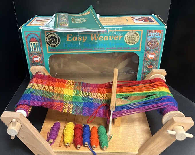 Preowned the Easy Weaver Hardwood Weaving Loom Fabric Yarn Harrisville ...