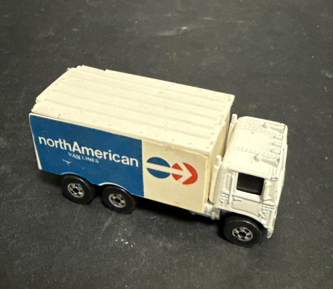 Preowned Hot Wheels North American Van Lines Box Truck Hot Wheels 1:64 ...