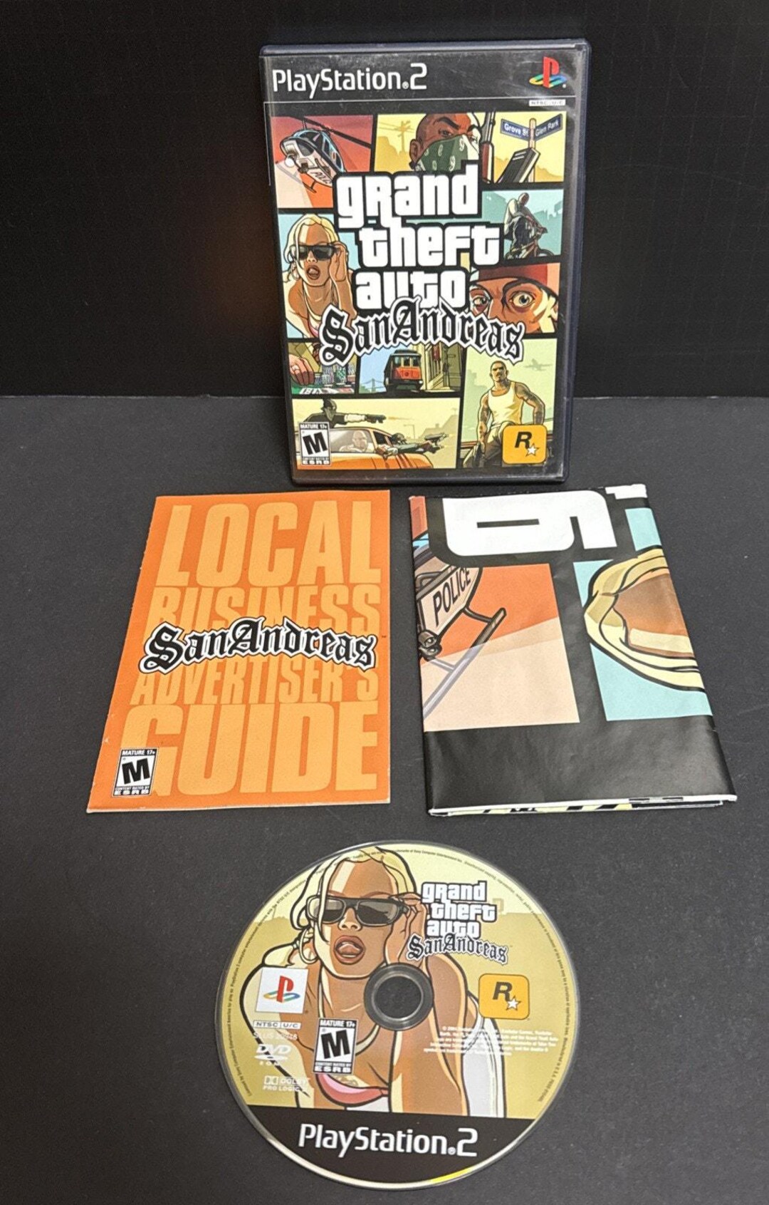 Preowned Grand Theft Auto San Andreas Playstation 2 PS2 Rockstar Games ...