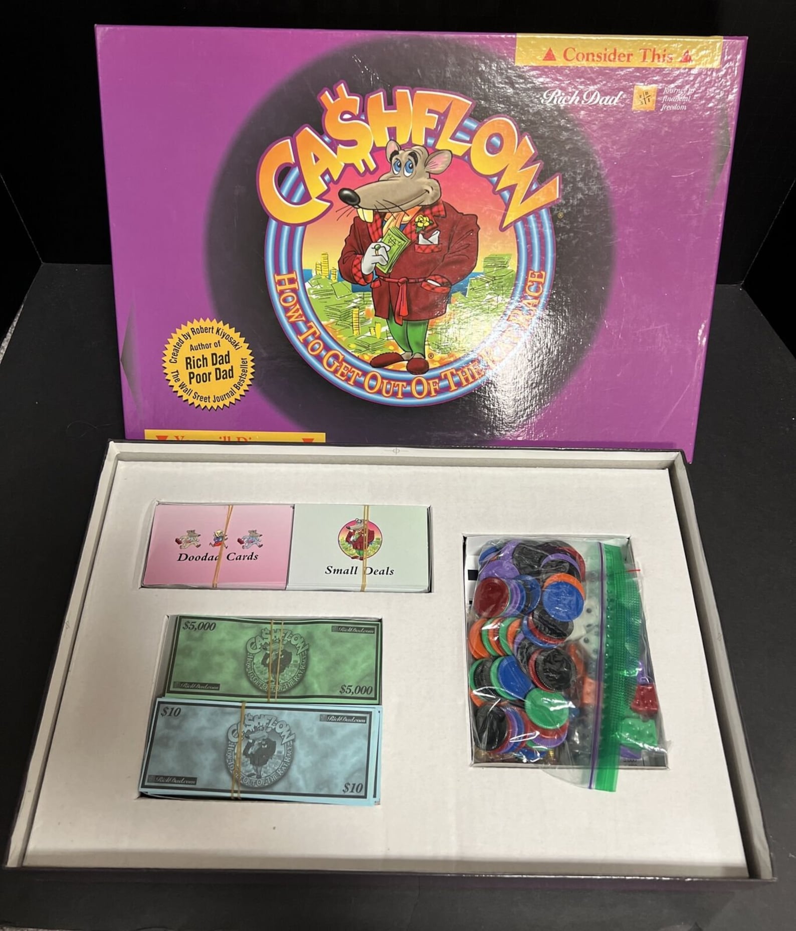 Preowned Cashflow Board Game Robert Kiyosaki Rich Dad Poor Dad Wealth ...
