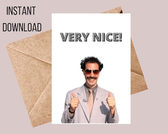 Borat Birthday Card - Etsy