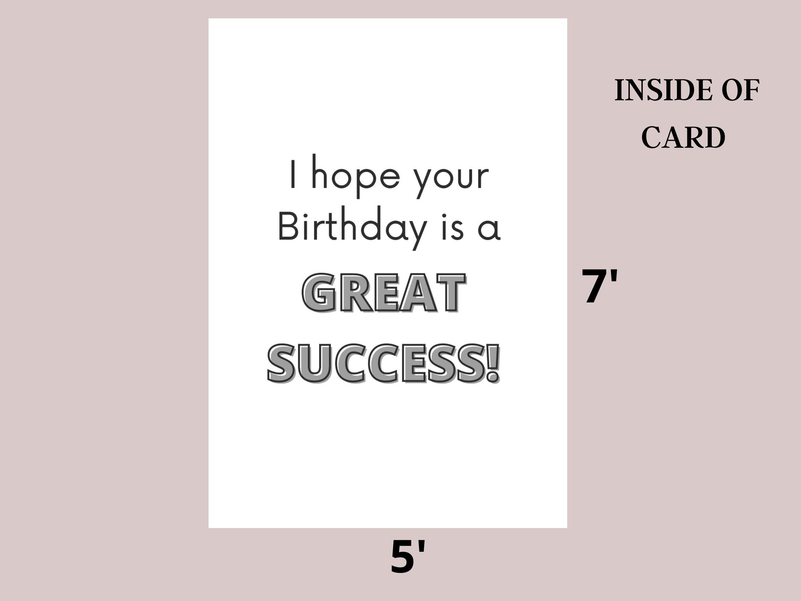 BORAT Birthday Greeting Card Printable Birthday Card Great - Etsy Ireland