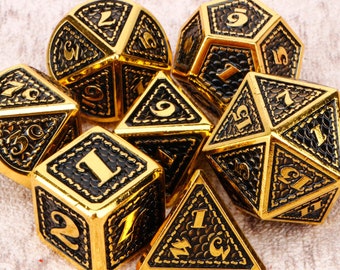 Gold Dice Set - Etsy