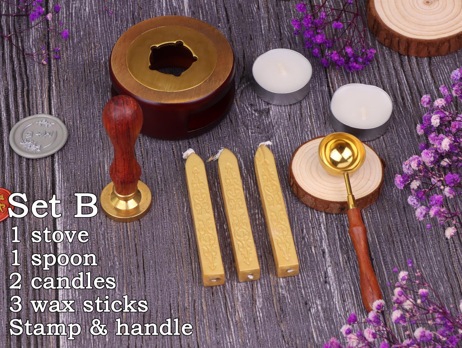 Wax Seal Stamp Pen and Book Wax Stamp Kit Custom Wax Stamp | Etsy