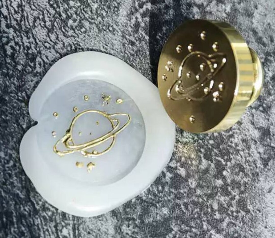 Galaxy Wax Seal Stamp Custom Personalized Wedding Invitattion - Etsy