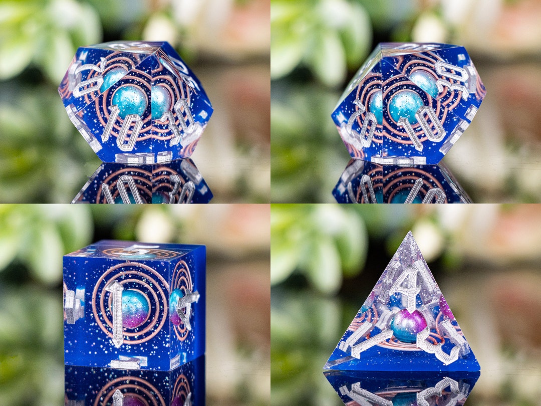 Galaxy Dice for Role Playing Games, Sharp Edge Dice, Dnd Dice Set ...