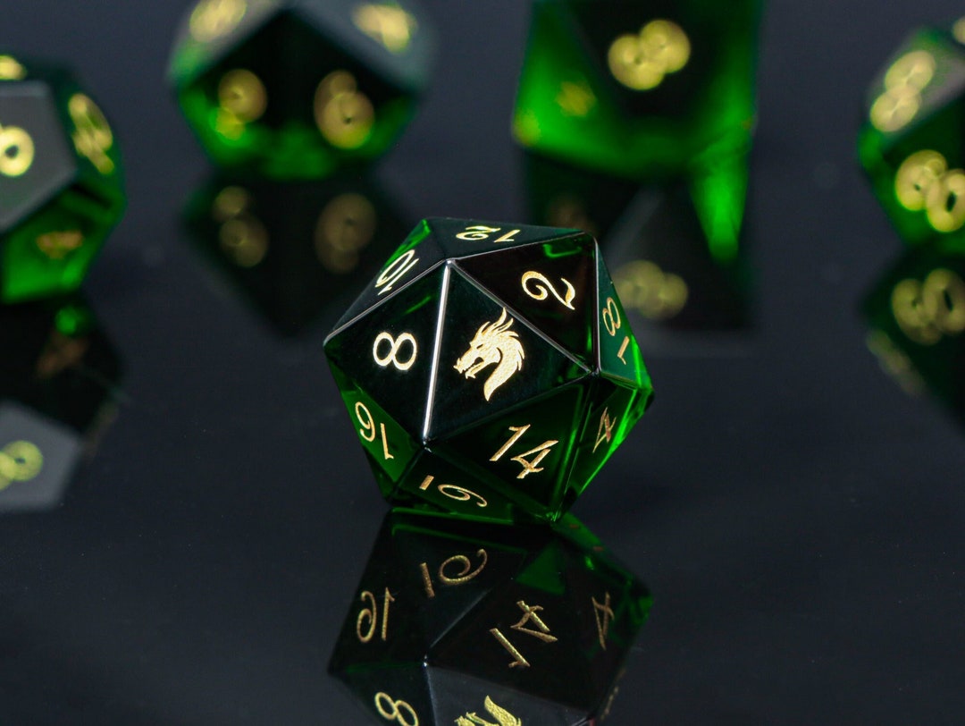 Dragon D20 Dice, Gemstone D20 Dice, Dnd Dice Set, PRG Dice, Dungeons ...