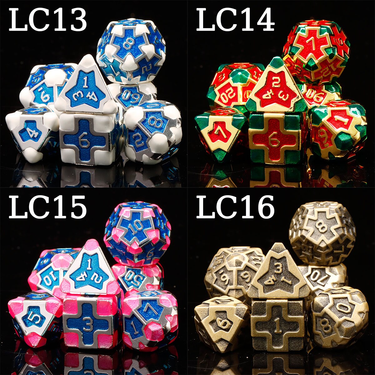 Superman Dice 7 Pcs of Dnd Dice Set Polyhedral Dice Metal - Etsy UK